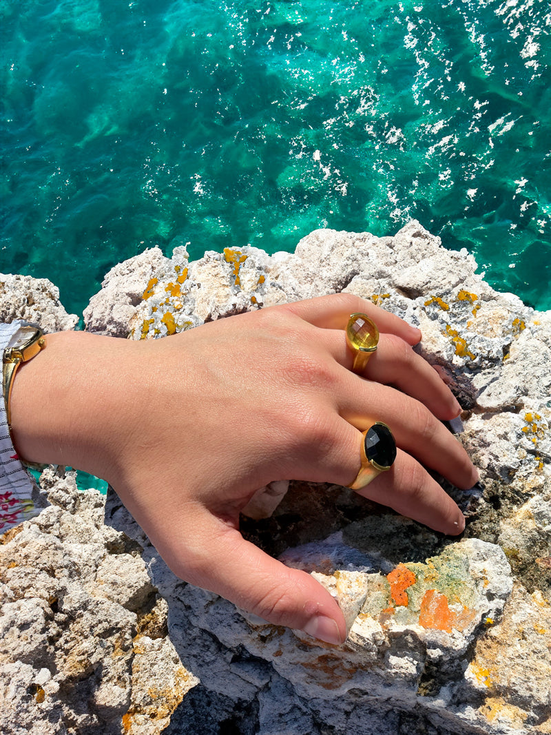 Ashni Ring Citrine – Bello Traders