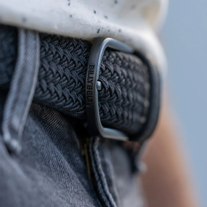 Braided Belt - All Black – Bello Traders
