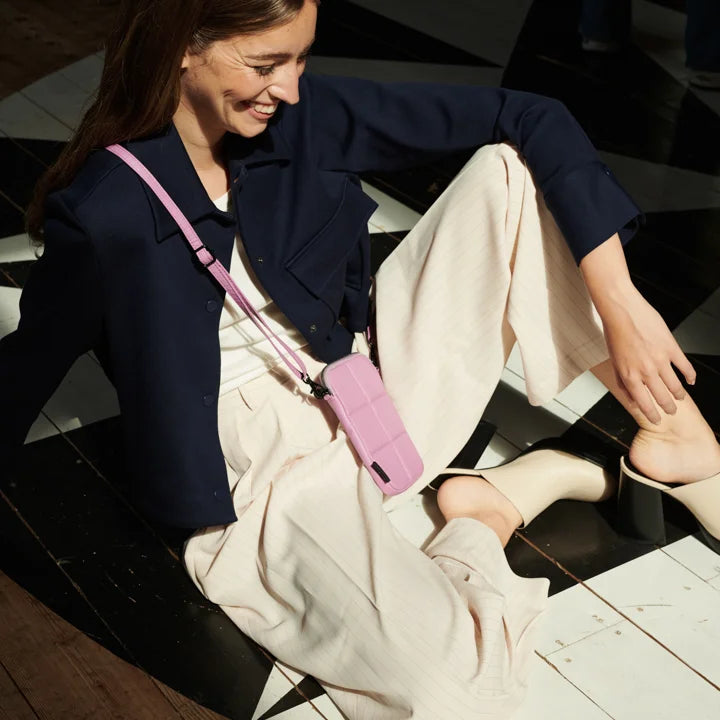 Puffy Phone Pouch Pale Pansy – Bello Traders